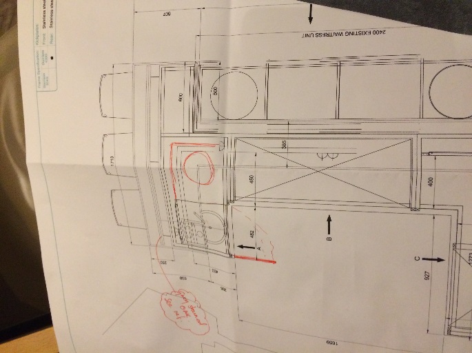 The French Counter Drawing | CHR Equipment